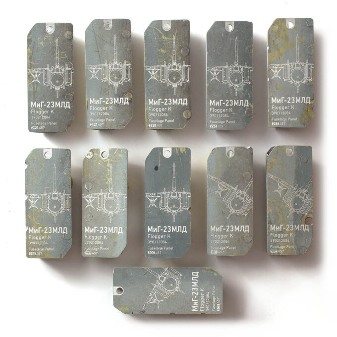 MiG-23MLD Flogger | 1-Color "GREY" Tags w/ TUBULAR STRUCTURES | 293-313 ...