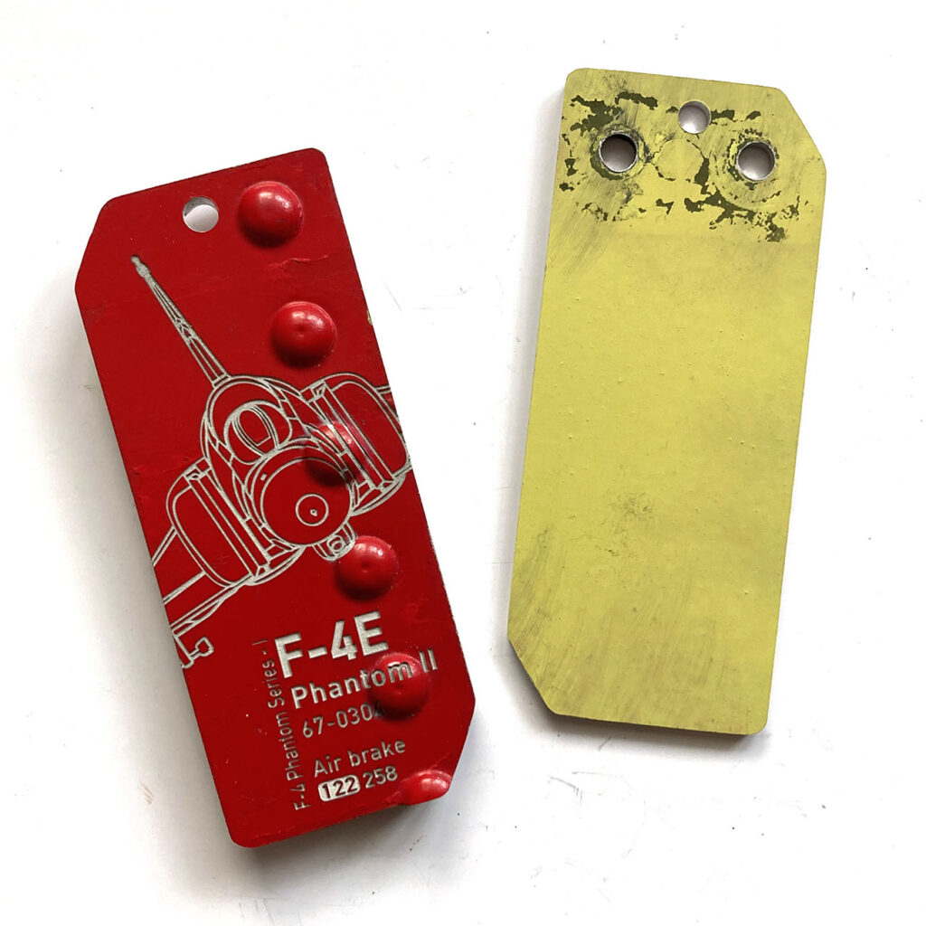 F-4E Phantom 67-0304 | 1-color "Red" Tags - 1 | 113-124 | FIGHTERTAGS